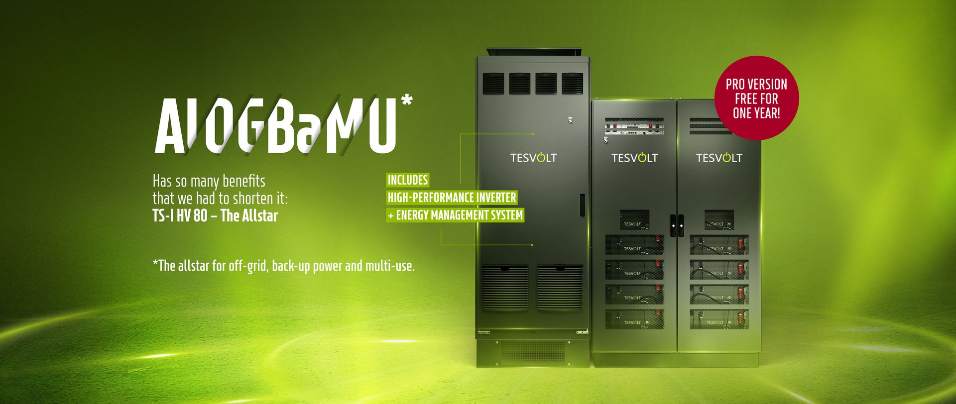 TS-I HV 80 battery storage system with inverter | TESVOLT GmbH | TESVOLT AG